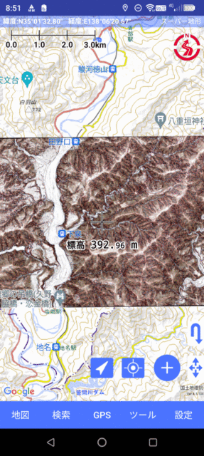 CS立体図をスーパー地形で表示: Dr.kobaの「森林情報管理学」講座