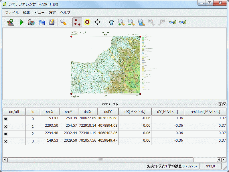 環境省の植生図画像のgeoref: Dr.kobaの「森林情報管理学」講座