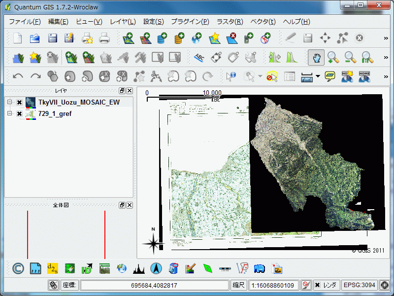 環境省の植生図画像のgeoref: Dr.kobaの「森林情報管理学」講座